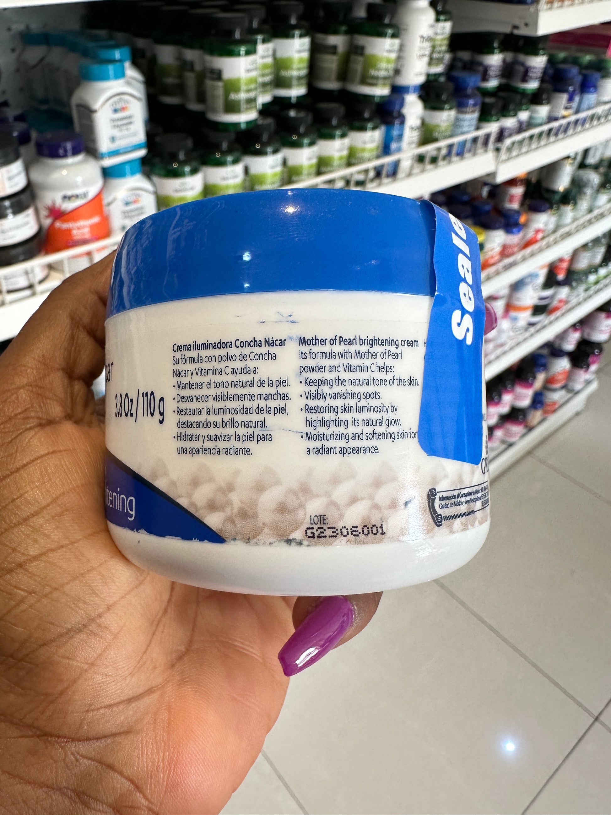 Grisi Concha Nacha Mother of Pearl Face Cream | Lightening | 3.8 oz ...